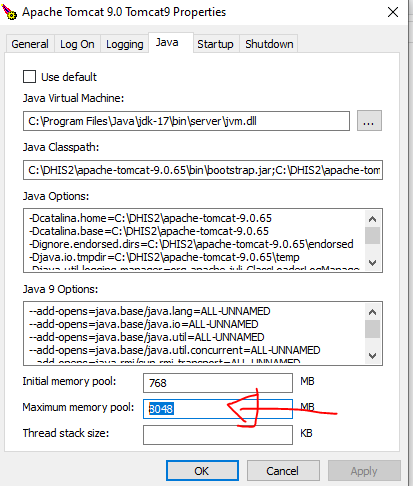 DHIS2 v40 installer - DHIS2 Resources - MOH Support